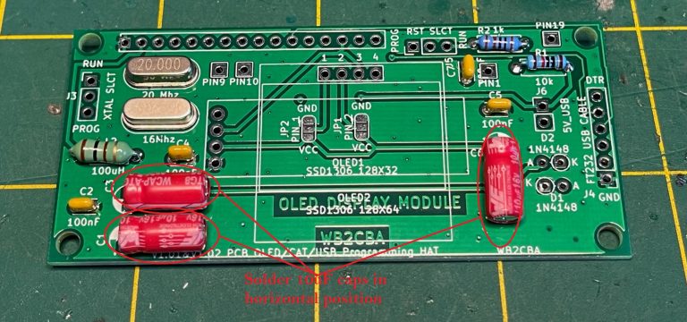 uSDX V1.01 and V1.02 PCBs – Adding OLED Display, CAT and USB ...