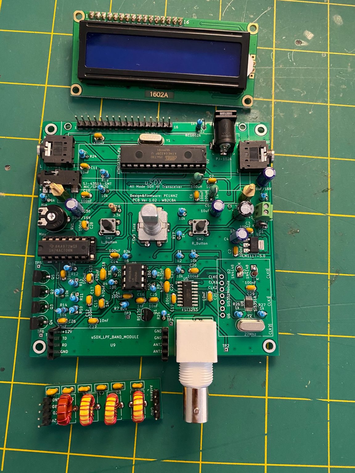 uSDX – An Arduino Based SDR All Mode HF Transceiver – PCB Iteration V1 ...