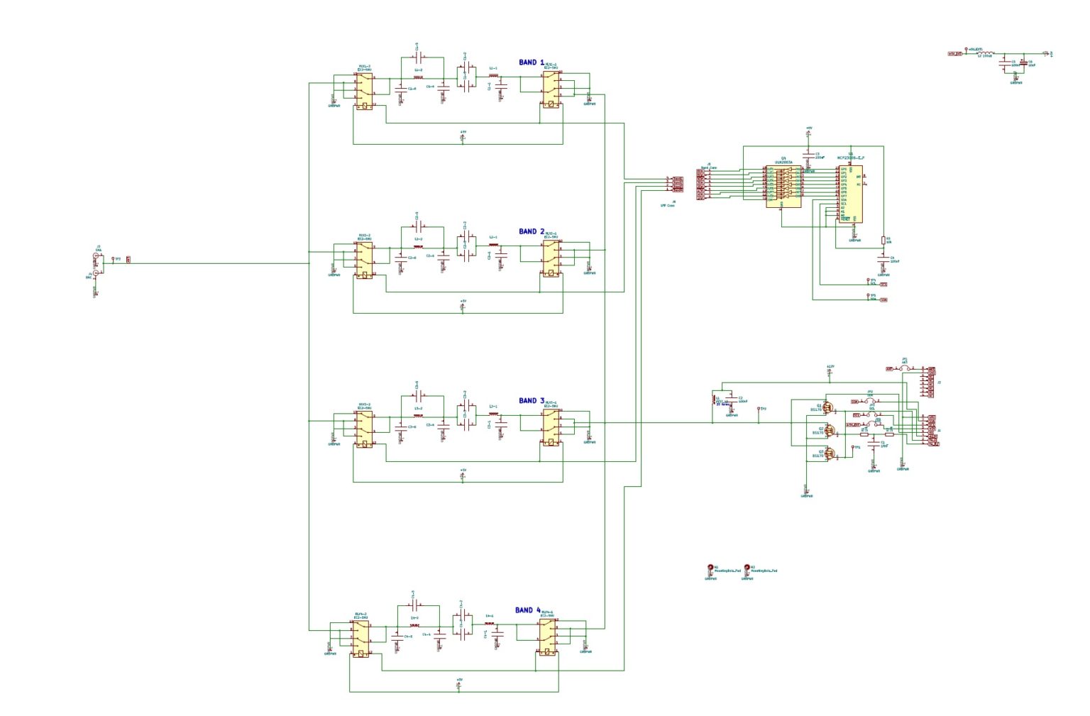 QuadBand – 4 Band PA+LPF Board For uSDX TriBand (An All Mode HF QRP ...
