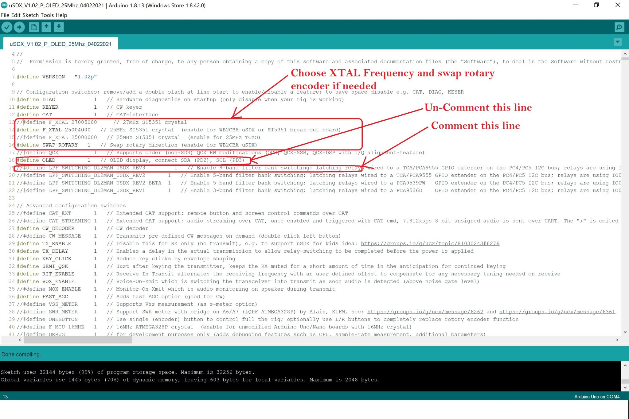 uSDX V1.01 and V1.02 PCBs – Adding OLED Display, CAT and USB ...