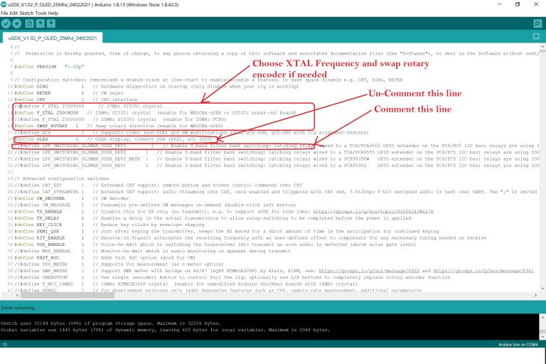 uSDX V1.01 and V1.02 PCBs – Adding OLED Display, CAT and USB ...